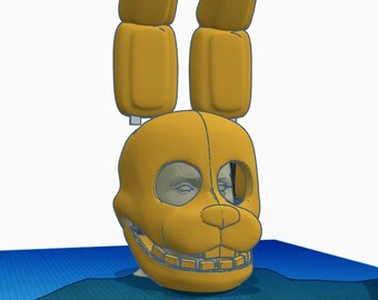 The Silver Eyes Springbonnie 3D Model File Mask with Jaw and Ear ...