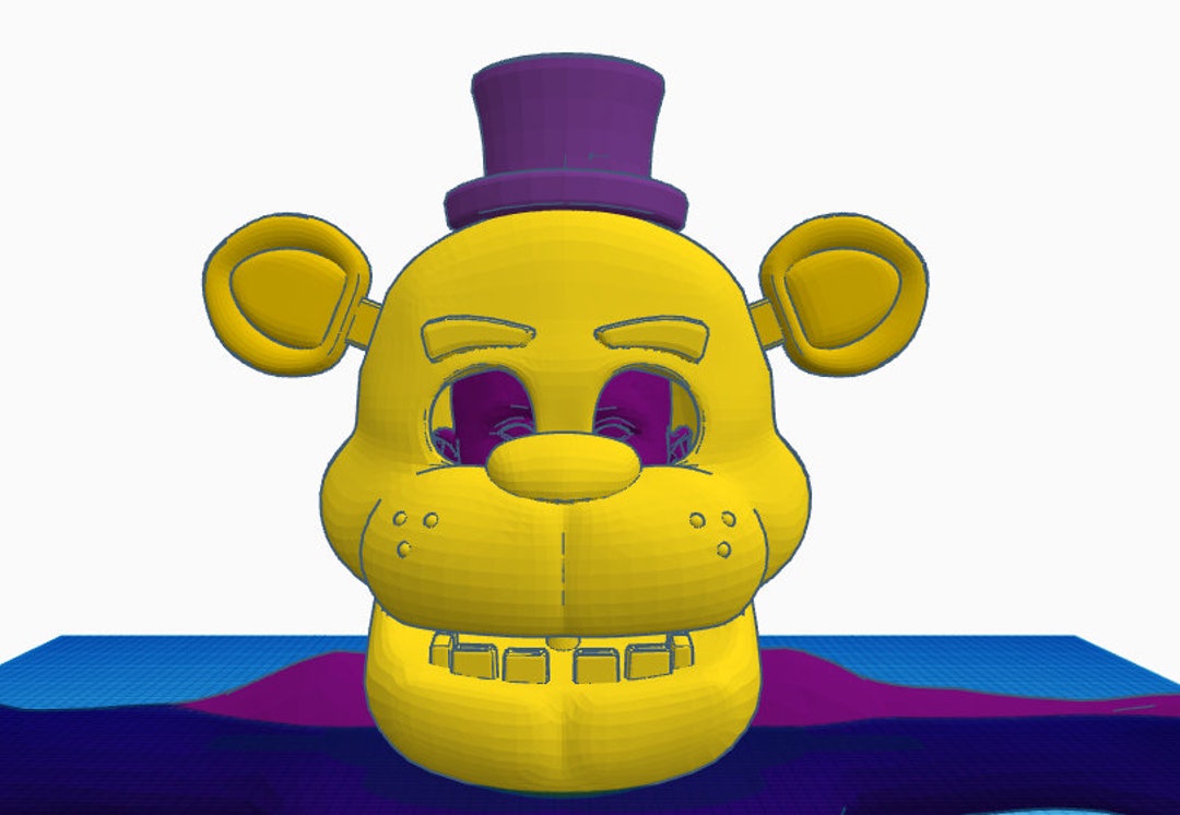 Silver Eyes Fredbear 3D MODEL FILE Cosplay Mask (digital Product Only ...