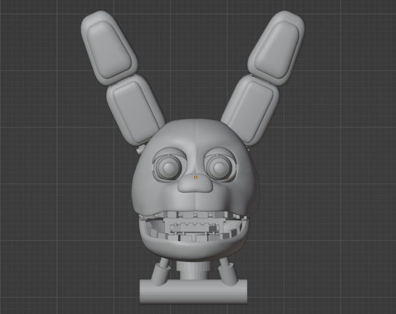 Springbonnie Head 3D MODEL FILE (with Endoskeleton Head, None ...