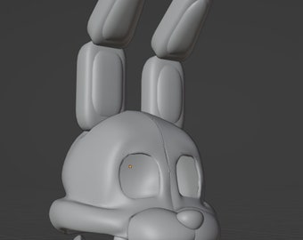 The Silver Eyes Springbonnie 3D Model File Mask (with Jaw and Ear ...