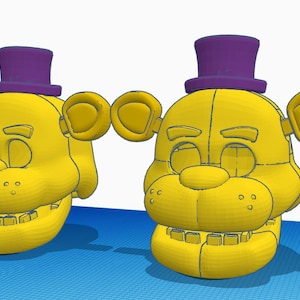 Silver Eyes Fredbear 3D MODEL FILE Cosplay Mask digital Product Only ...
