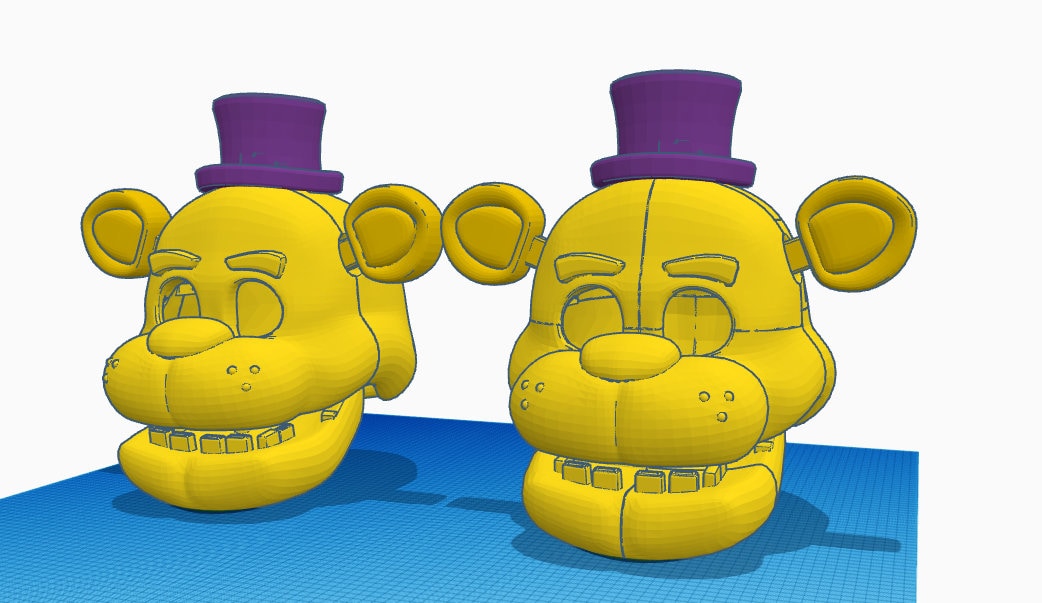 Silver Eyes Fredbear 3D MODEL FILE Cosplay Mask digital Product Only - Etsy