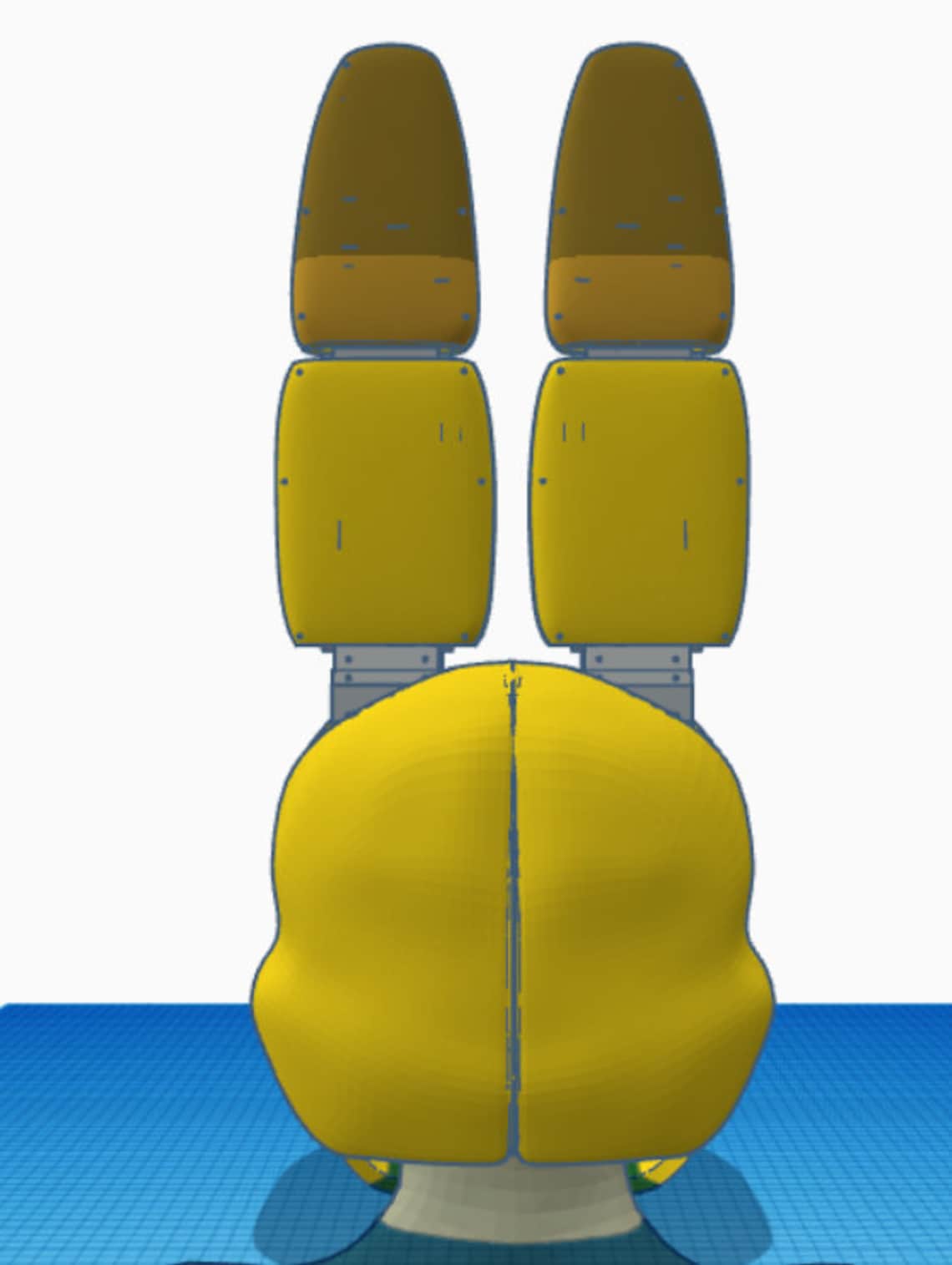 The Silver Eyes Springbonnie 3D Model File Mask (with Jaw and Ear ...