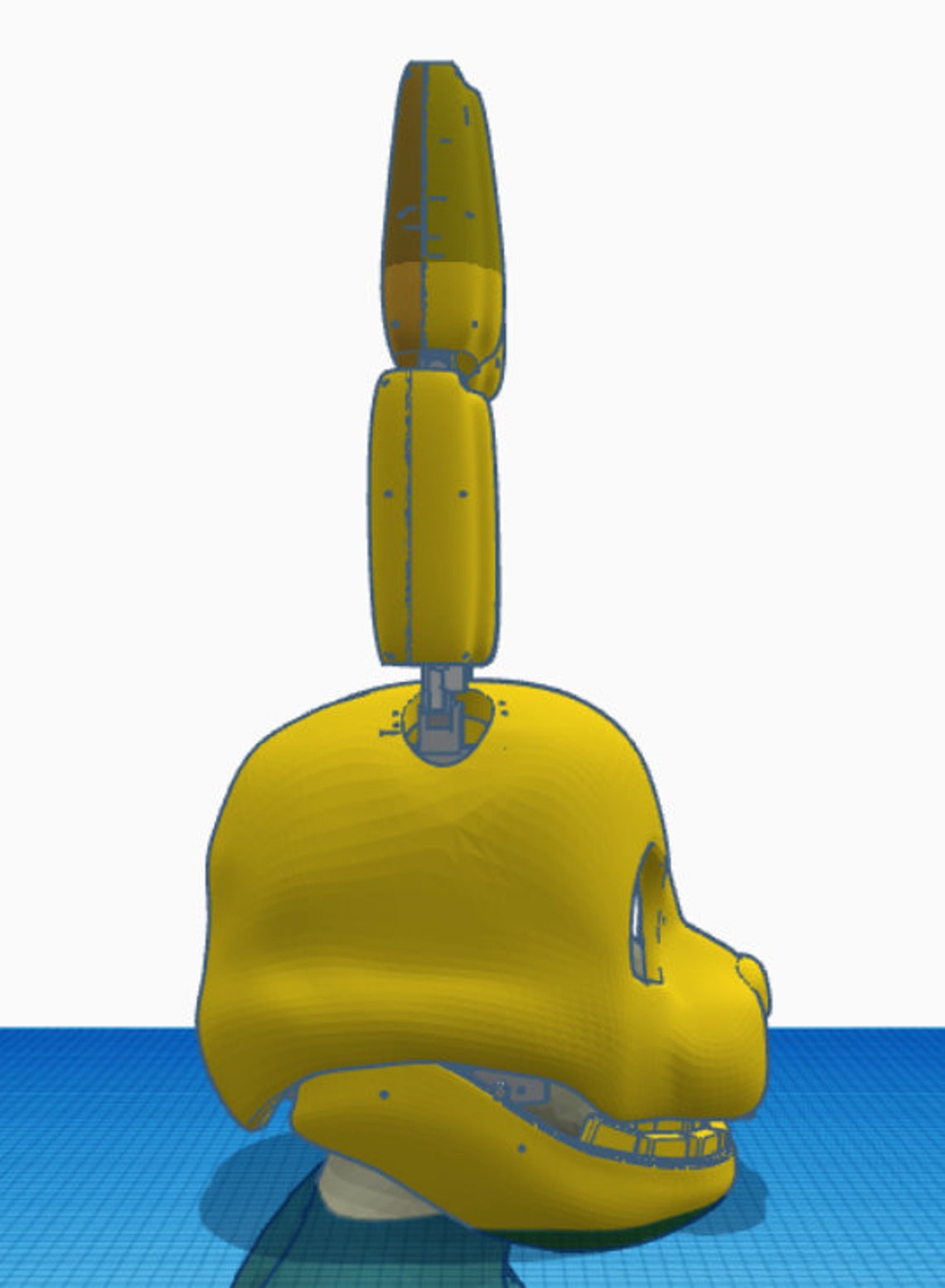 The Silver Eyes Springbonnie 3D Model File Mask (with Jaw and Ear ...