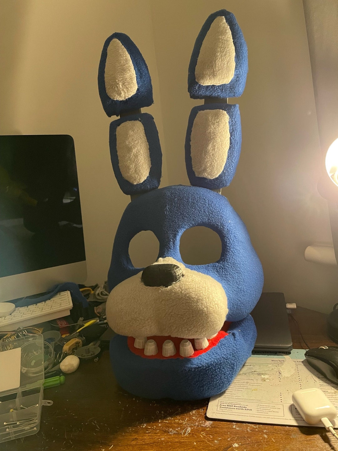 Bonnie Cosplay Mask 3D Model Files - Etsy