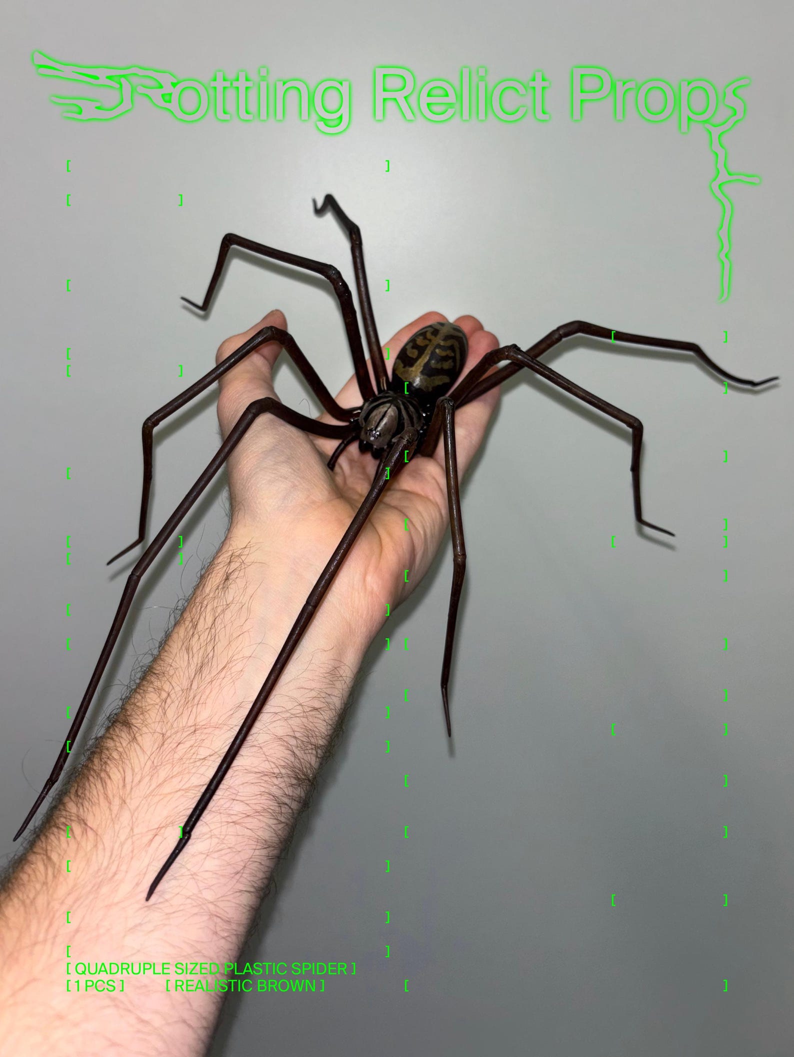 Giant Plastic Spider as Decoration | Quadruple Sized Realistic Giant ...