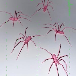 Plastic Spider as an Earring | Pastel Pink Realistic Giant House Spider ...