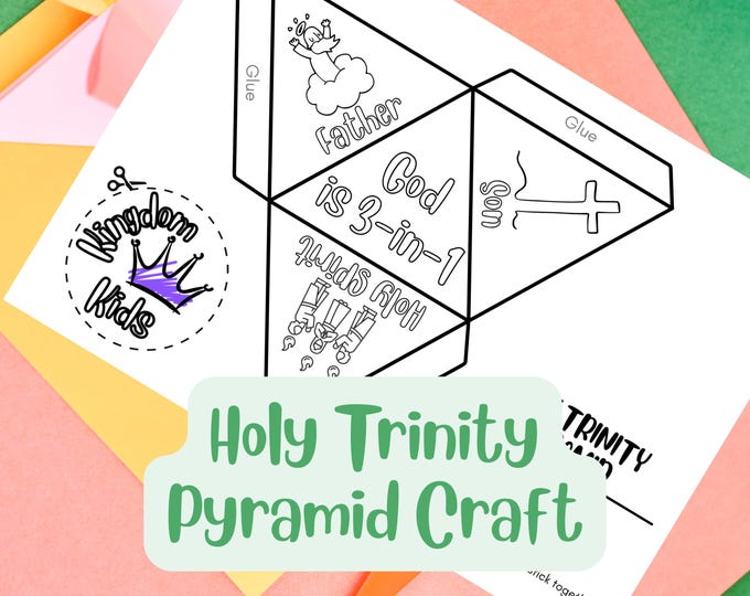 Holy Trinity Bible Lesson for Kids, Candy Corn Printable Sunday School ...