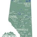 Alberta Provincial Parks Map - Etsy