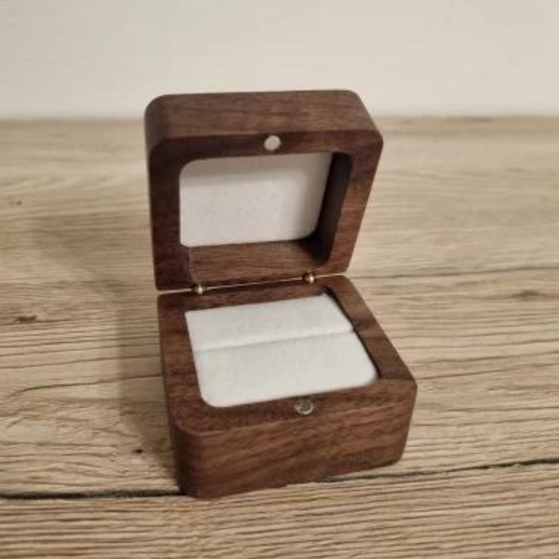 Custom Wooden Wedding Ceremony Ring Box Personalized Engraved ...