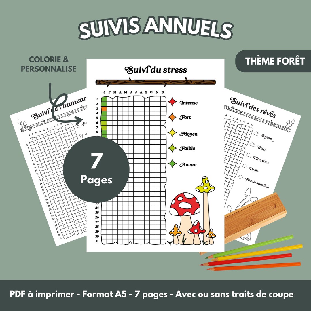 Printable Fairy Bullet Journal Pages in French / Pages for Printable ...