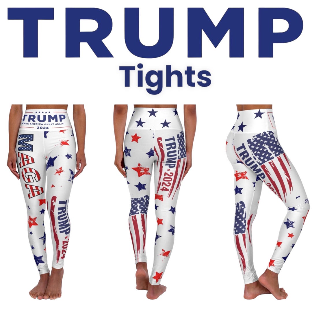 Trump MAGA High Waisted Yoga Leggings - Etsy