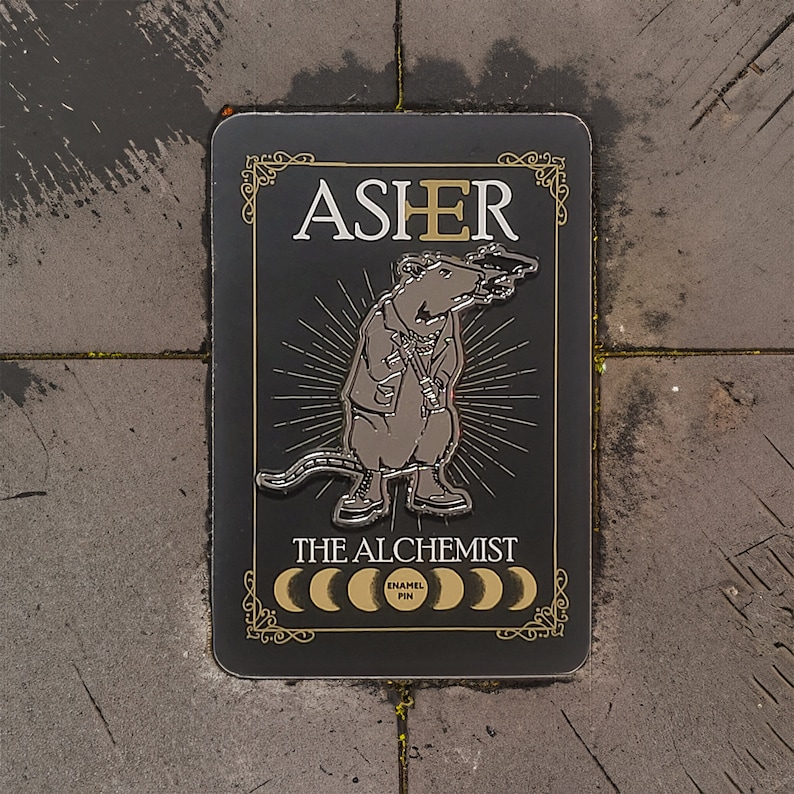 Urban Mystique: Street Rat Enamel Pin, Anthropomorphic Rat Pin, Gold ...