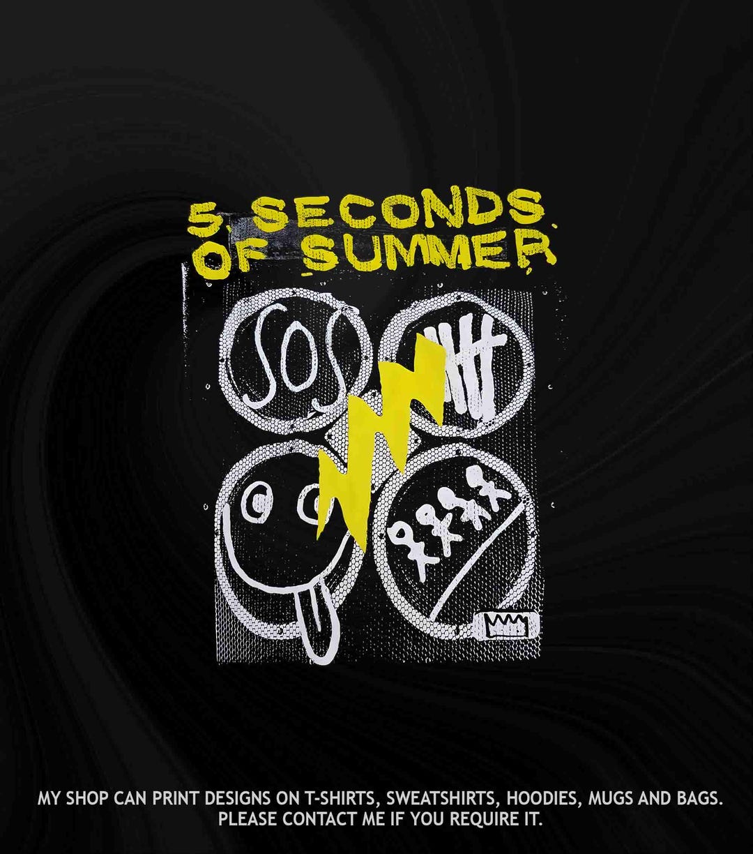 5 Seconds of Summer PNG, 5SOS Band Svg, Vintage the Show Tour 5 Seconds ...