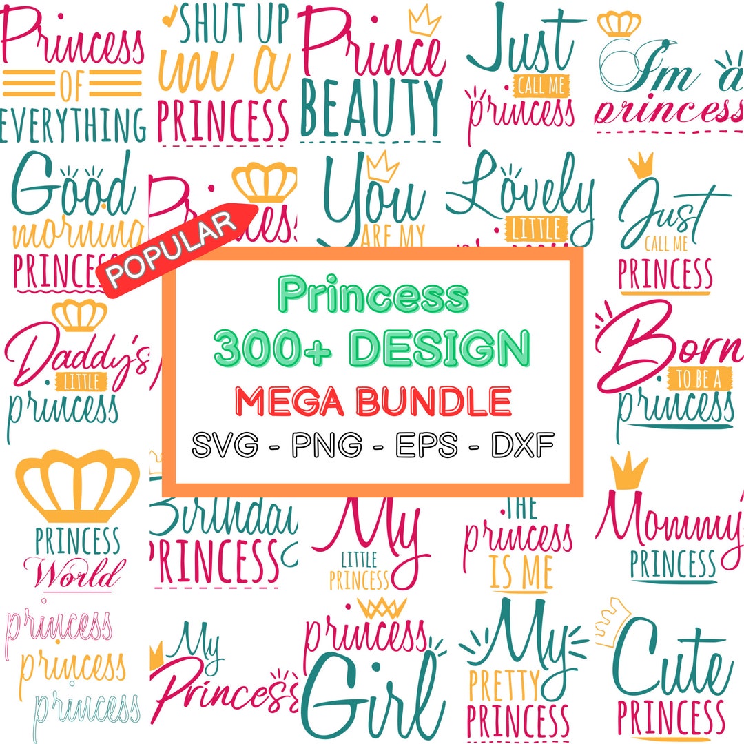 Princess Svg, Little Girl SVG Bundle, Princess Quotes Svg, Princess ...