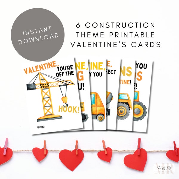 Construction Valentine - Etsy