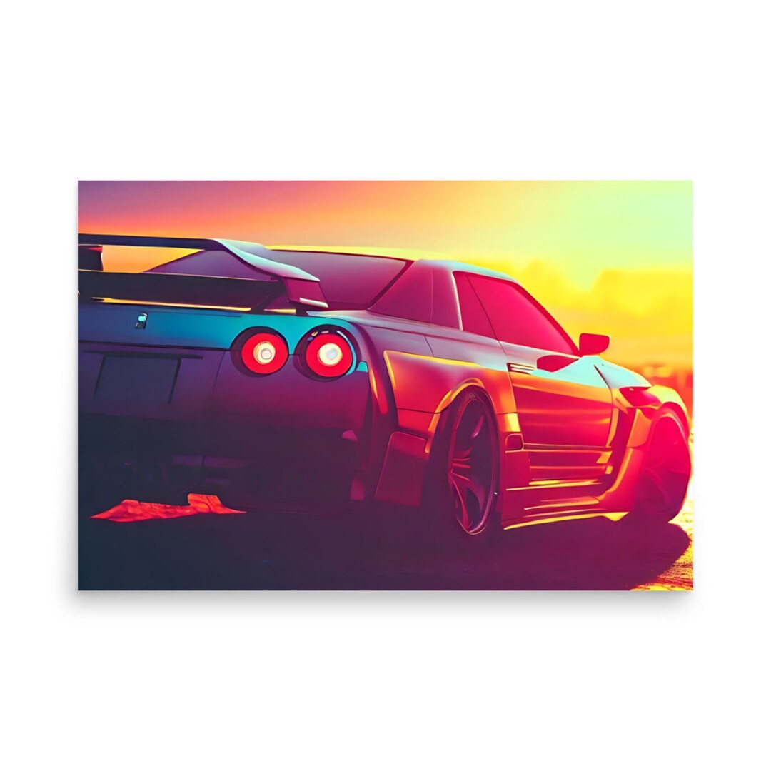 Nissan Skyline GT-R at Dusk Gloss Photo Paper - Etsy Ireland