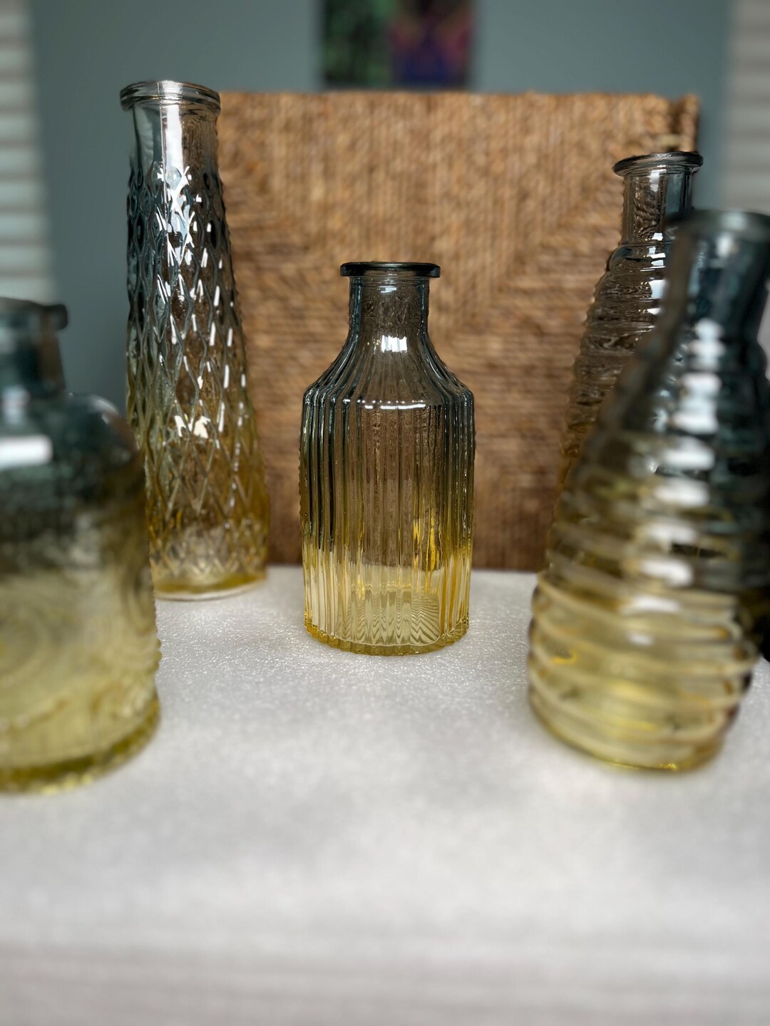 Ombré Glass Vases (set of 5) Perfect for Home Decor! - Etsy