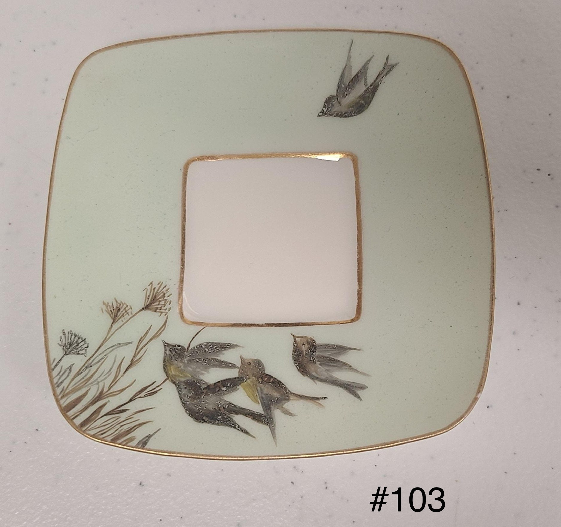 Antique Chinese Square Tea Cup and Saucer - Etsy