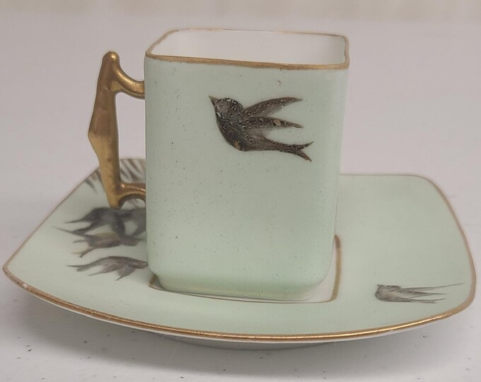 Antique Chinese Square Tea Cup and Saucer - Etsy