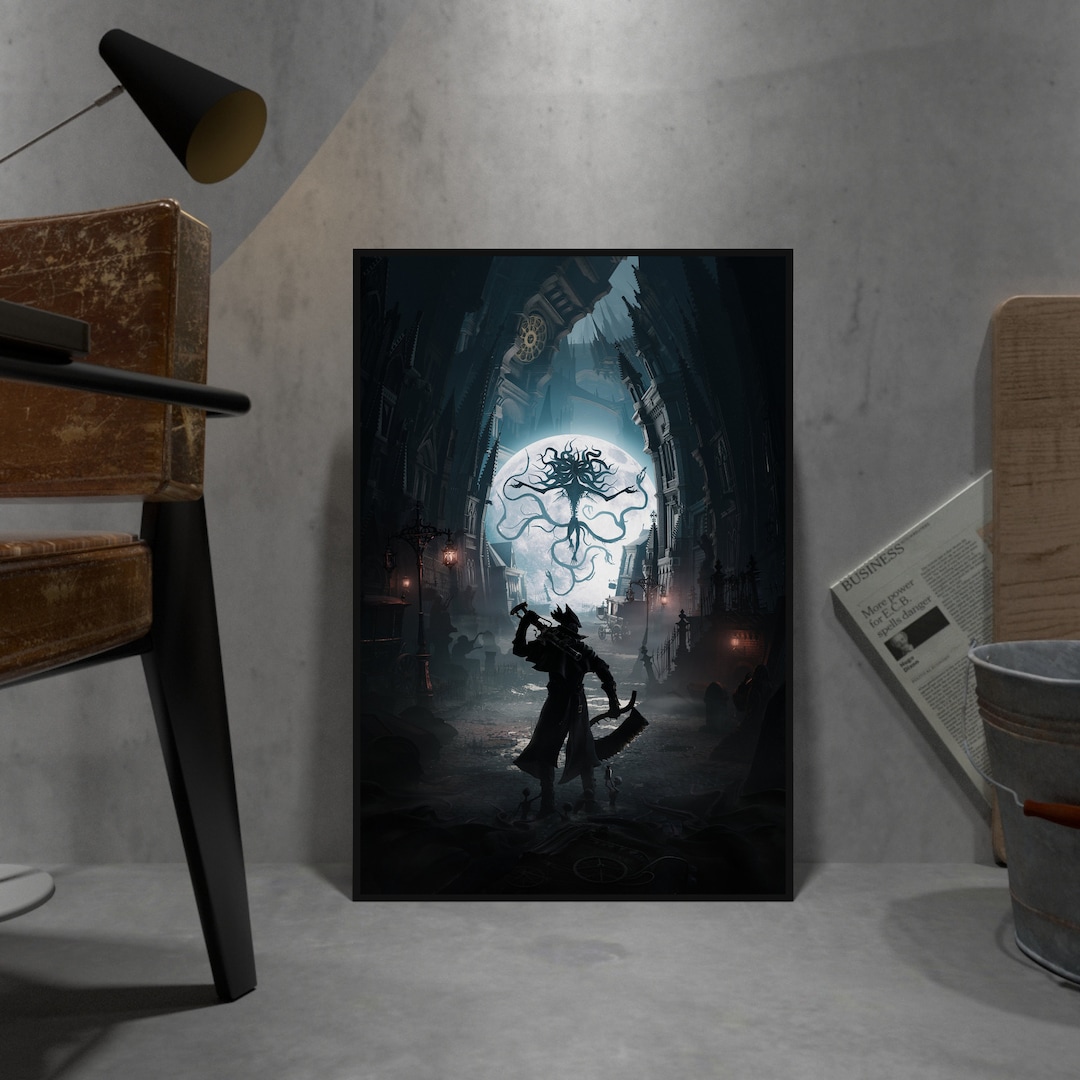 Bloodborne Game Poster, Video Game Wall Art, Wall Decor, Rolled Canvas ...