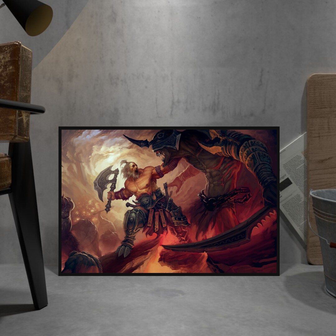 Diablo Poster, Daughter of Hatred Wall Art, Wall Decor, Rolled Canvas ...