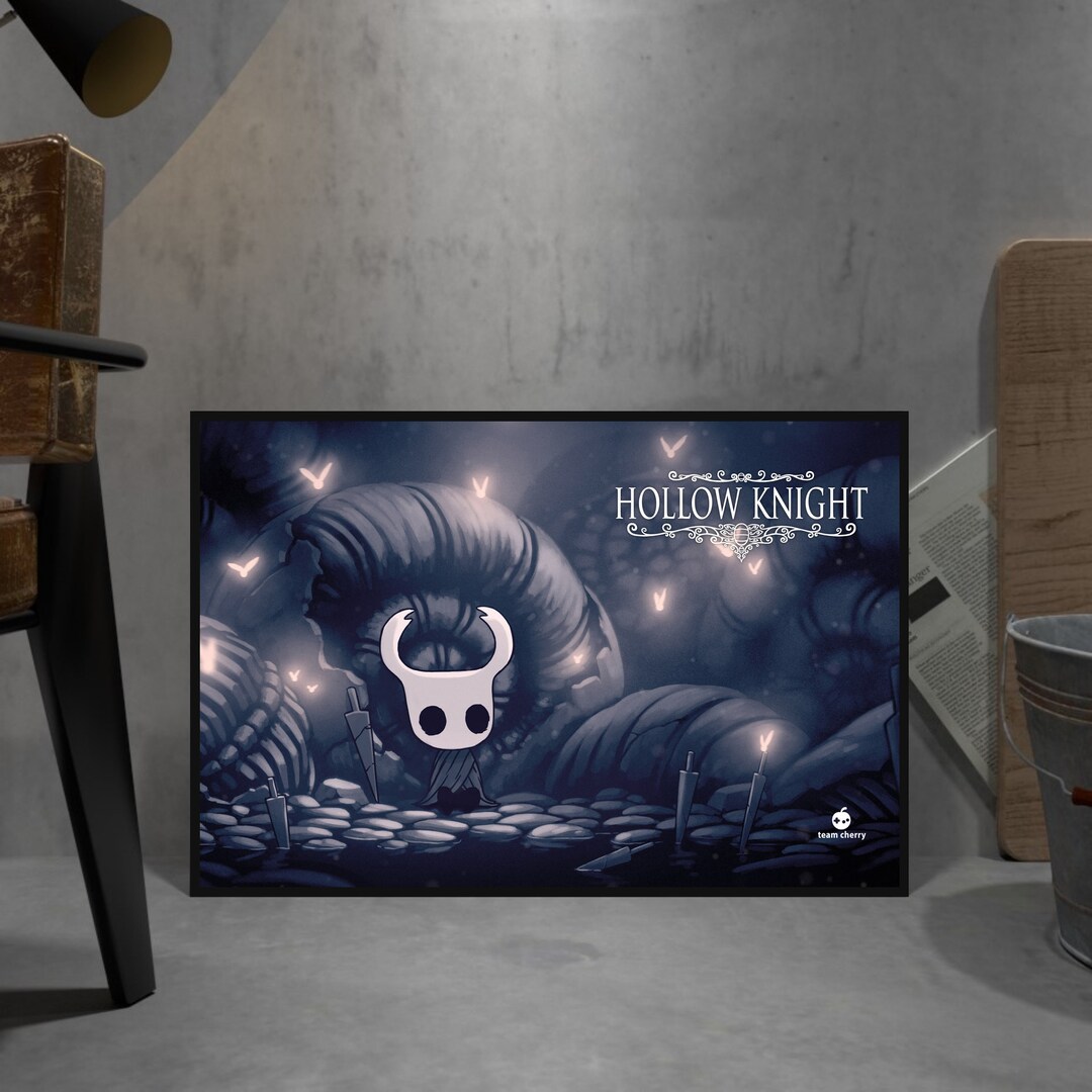 Hollow Knight Poster, Hallownest Wall Art, Hornet Wall Decor, Rolled ...