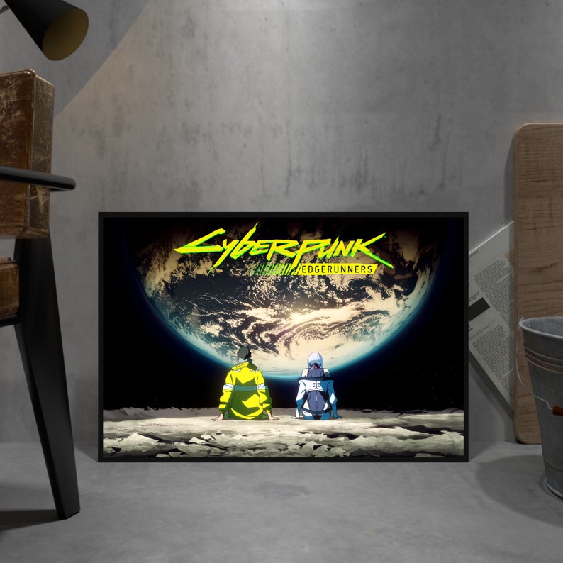 Cyberpunk Edgerunner Poster, Anime Wall Art, Wall Decor, Rolled Canvas ...