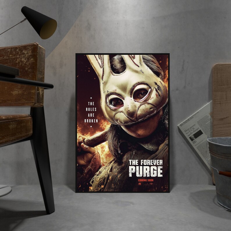 The Purge Poster, Anarchy Wall Art, Wall Decor, Rolled Canvas Print ...