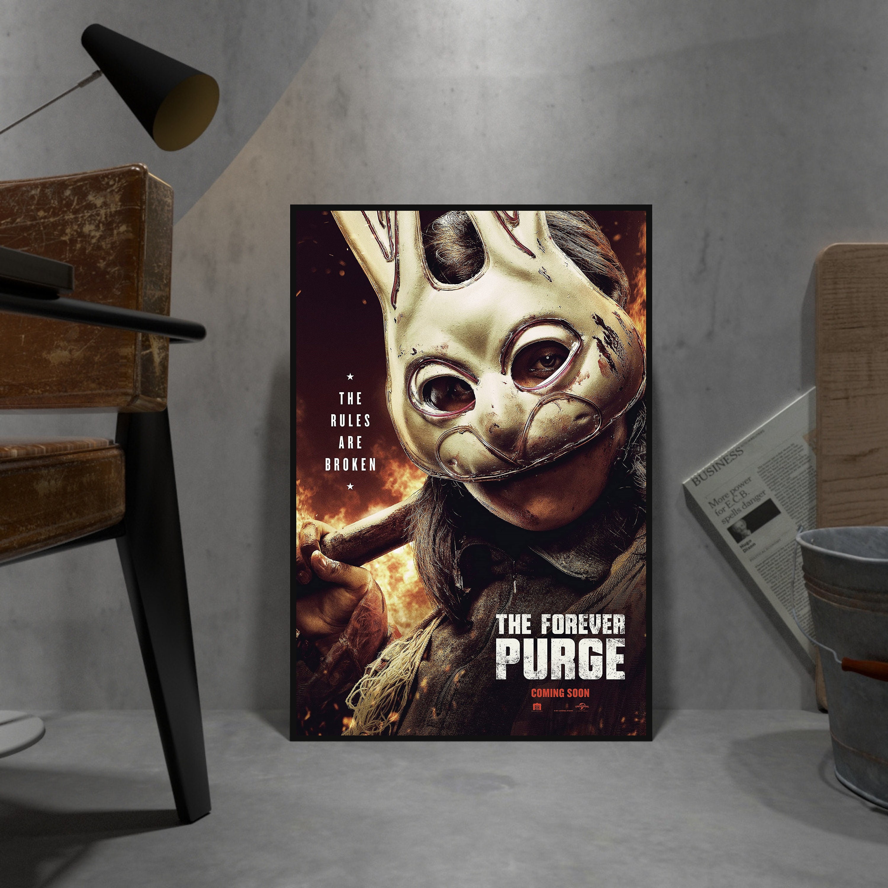 The Purge Poster, Anarchy Wall Art, Wall Decor, Rolled Canvas Print ...