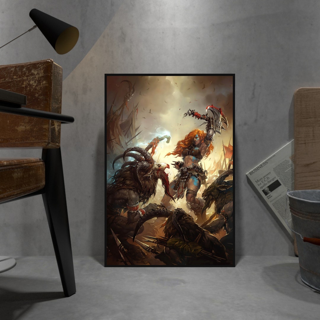 Diablo Poster, Daughter of Hatred Wall Art, Wall Decor, Rolled Canvas ...