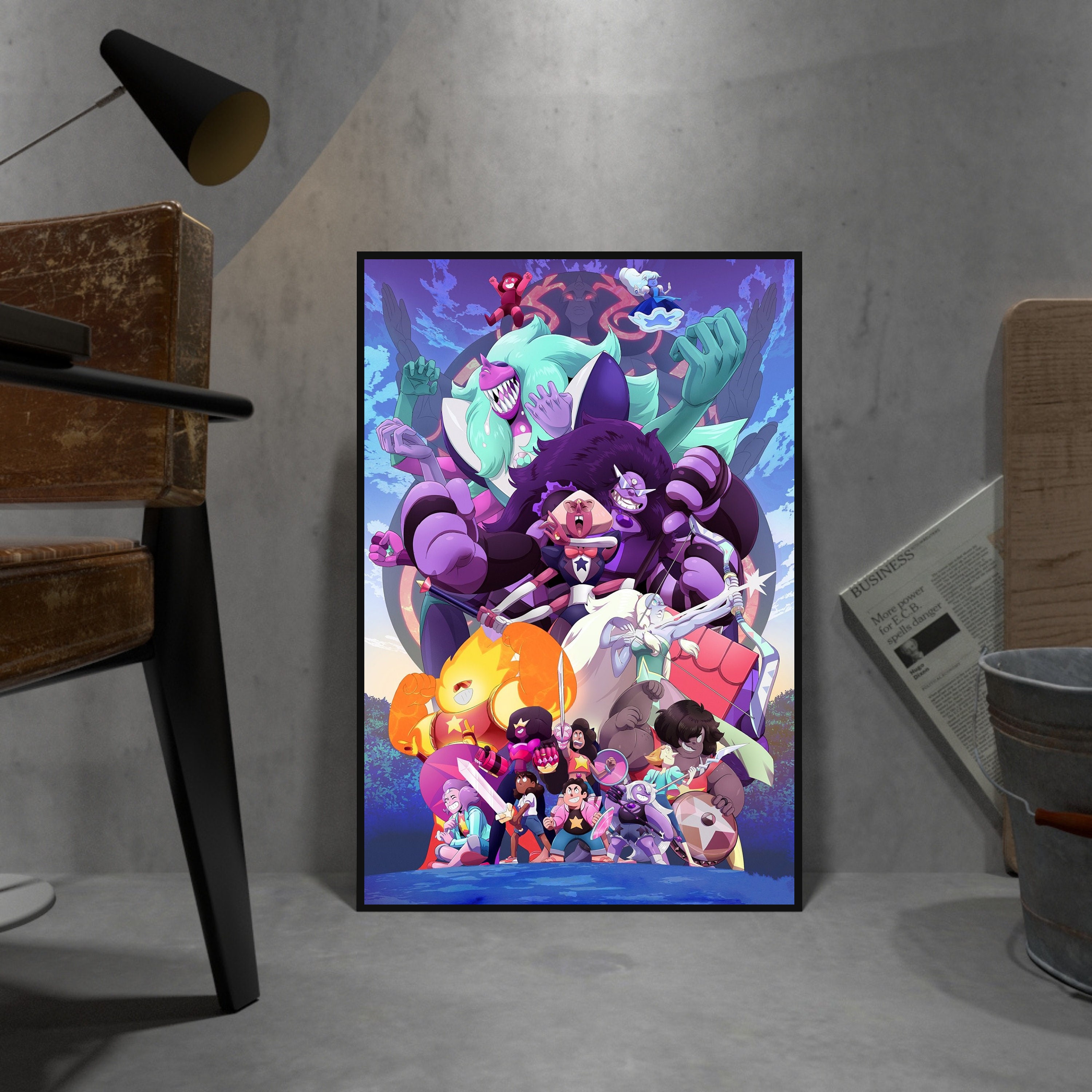 Steven Universe Poster, Anime Wall Art, Wall Decor, Rolled Canvas Print ...