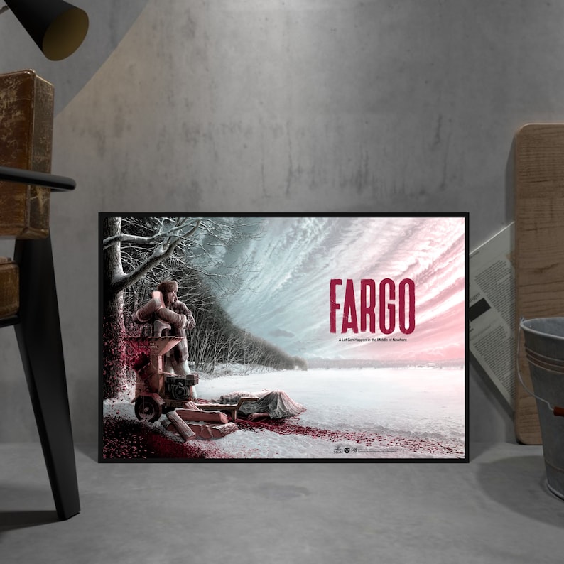 Fargo Poster, Lorne Malvo Wall Art, Wall Decor, Rolled Canvas Print, TV ...