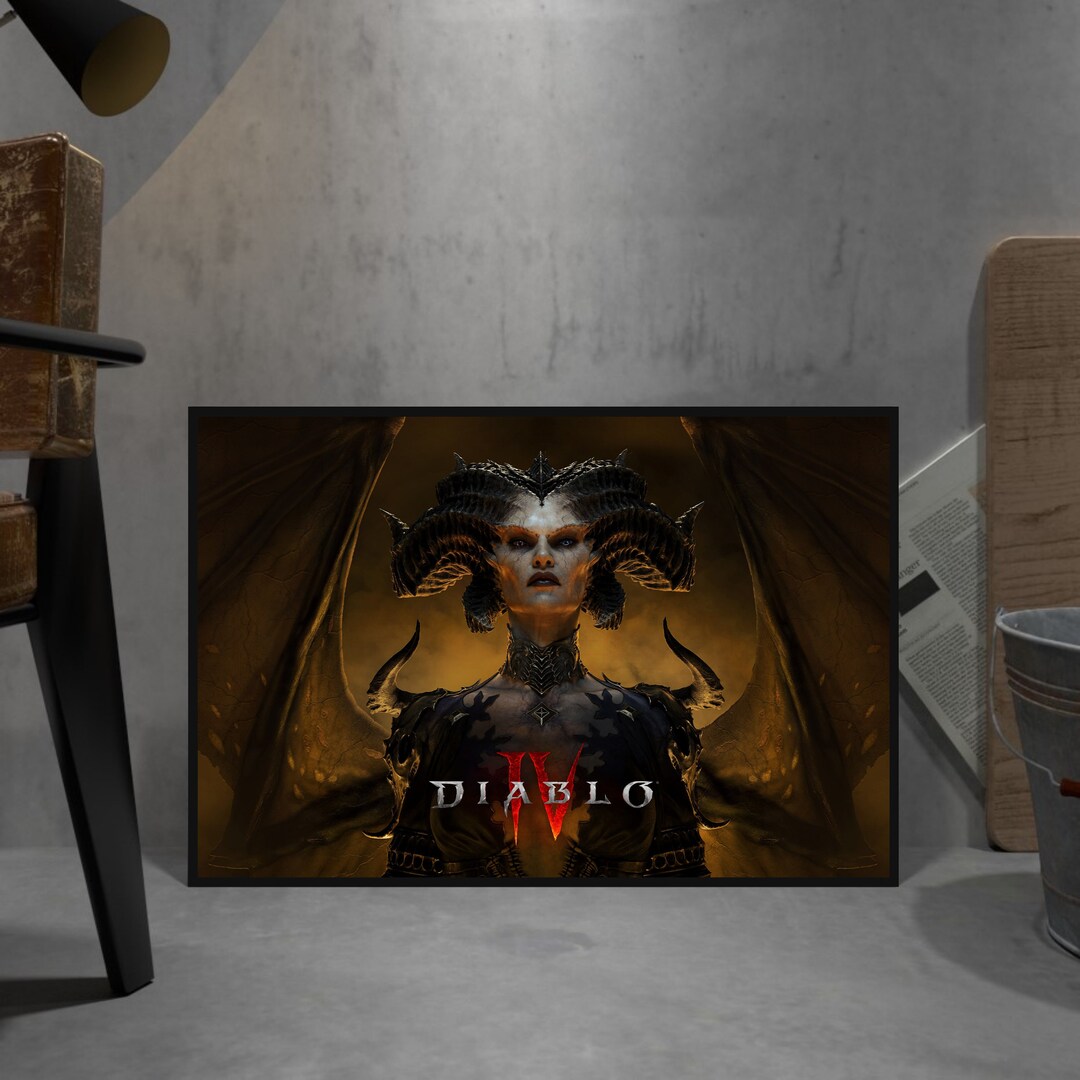 Diablo III Poster, Demon Hunter Wall Art, Wall Decor, Rolled Canvas ...