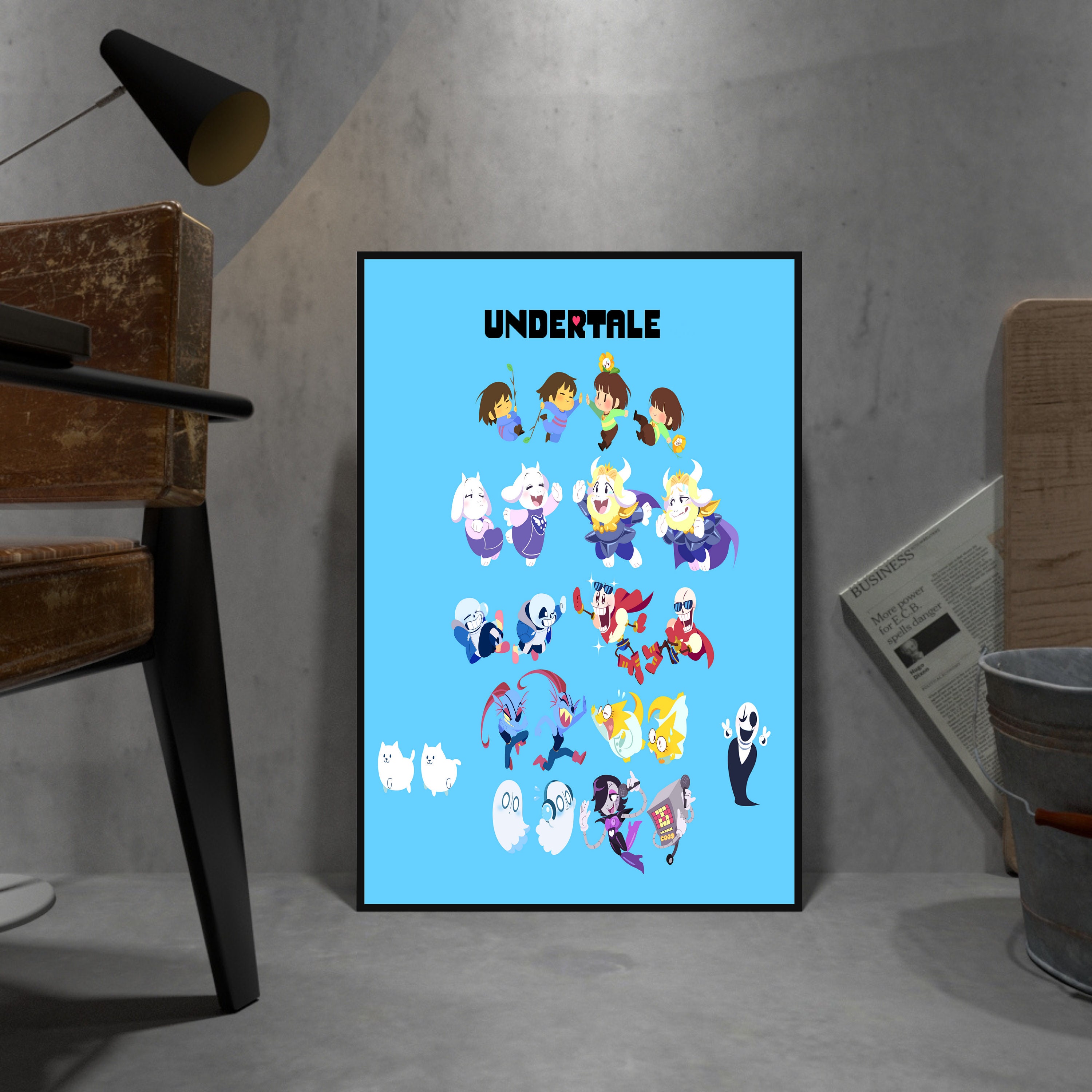 Undertale Game Poster, Deltarune Wall Art, Game Poster Gift, Wall Decor ...