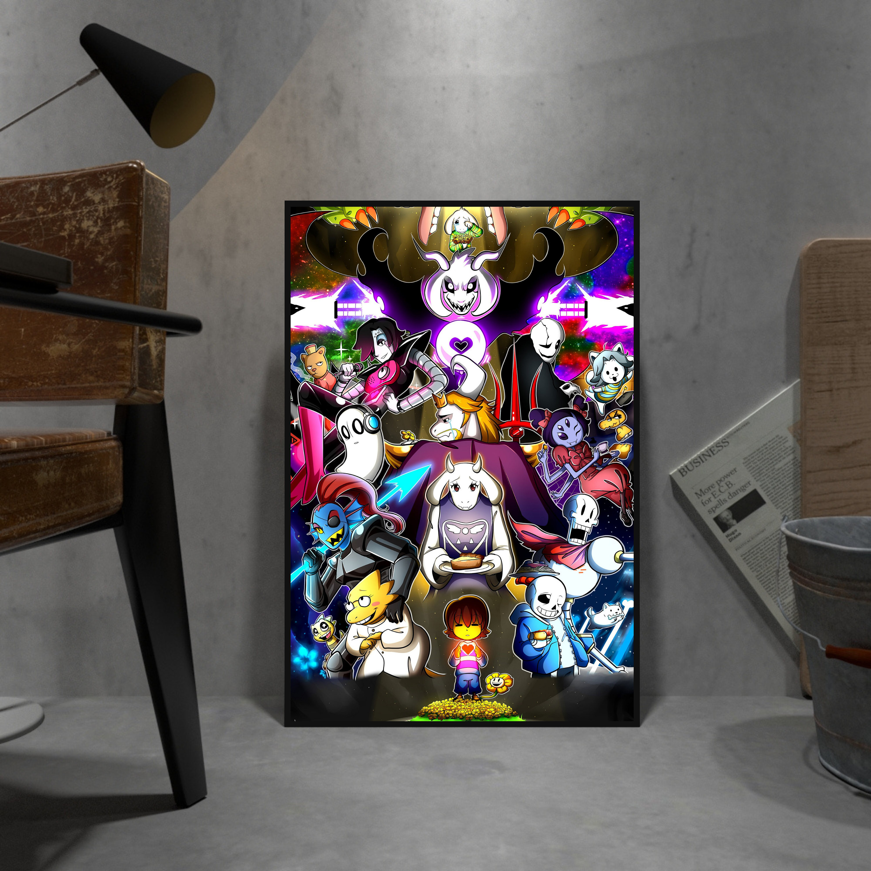 Undertale Game Poster, Deltarune Wall Art, Game Poster Gift, Wall Decor ...