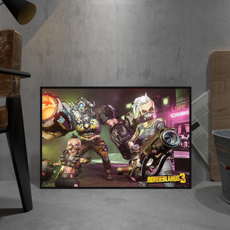 Borderlands Poster, Pandora Wall Art, Video Game Wall Decor, Rolled ...