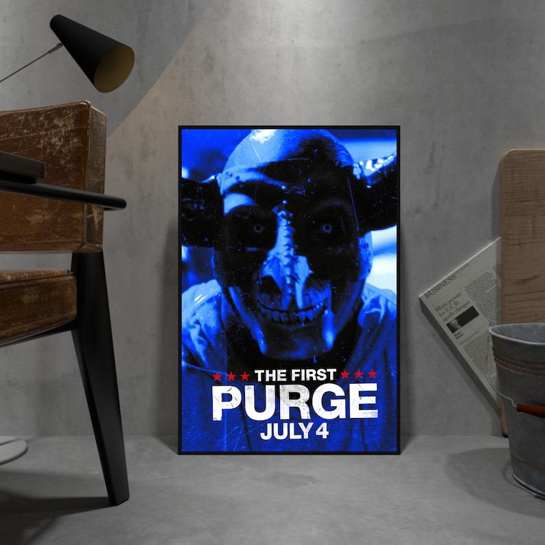 The Purge Poster, Anarchy Wall Art, Wall Decor, Rolled Canvas Print ...