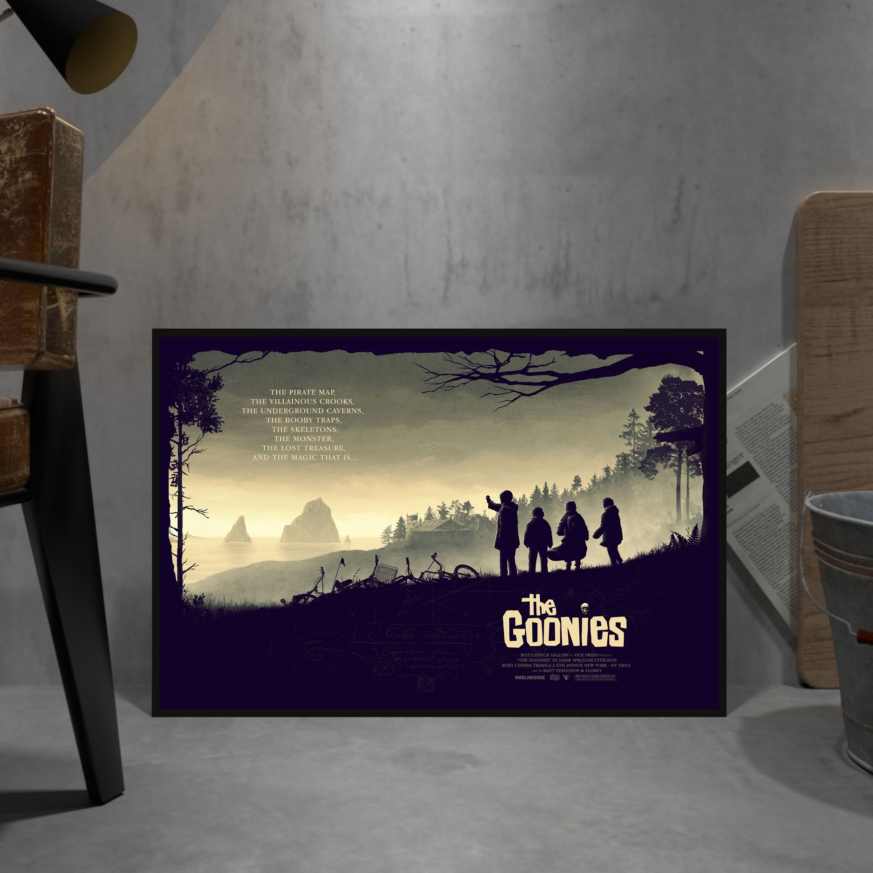 The Goonies Poster, Wall Art, Wall Decor, Rolled Canvas Print, Movie ...