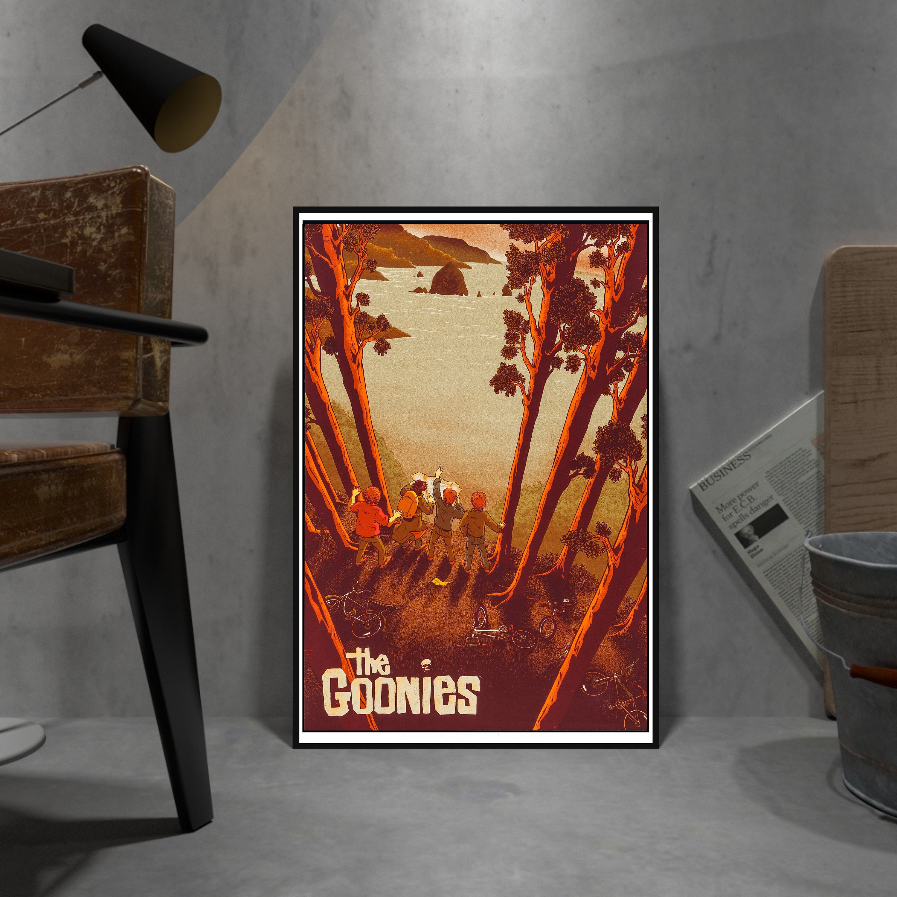 The Goonies Poster, Wall Art, Wall Decor, Rolled Canvas Print, Movie ...