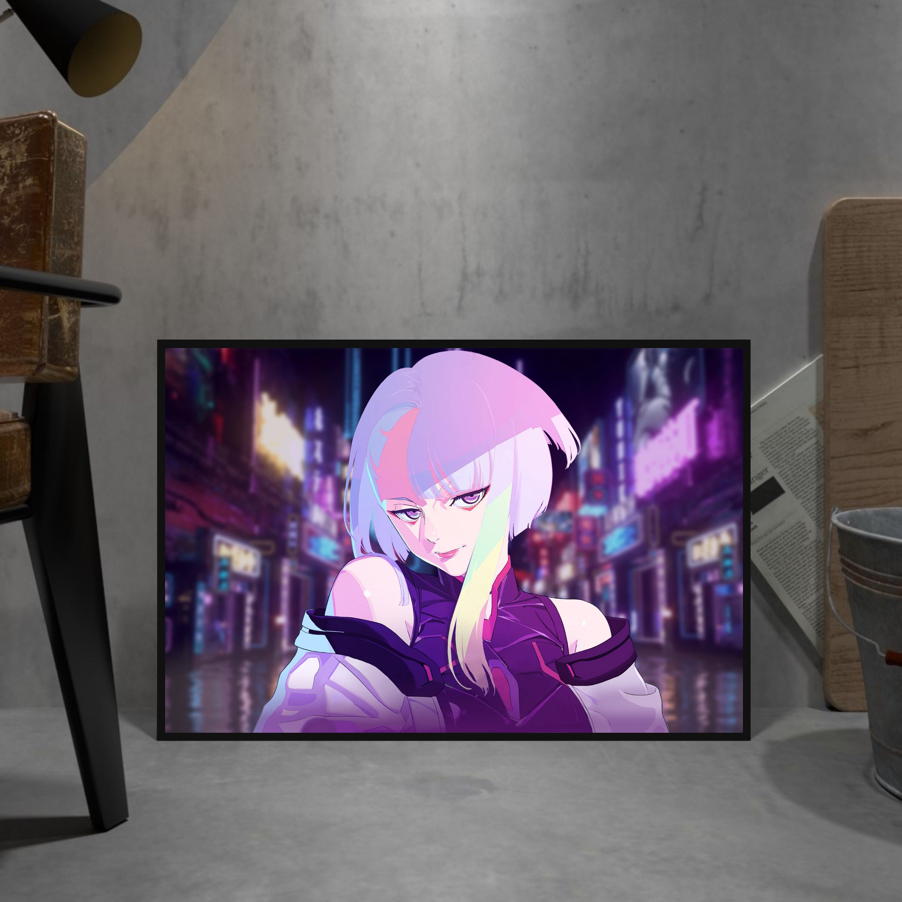 Cyberpunk Edgerunner Poster, Anime Wall Art, Wall Decor, Rolled Canvas ...
