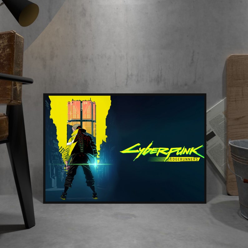 Cyberpunk Edgerunner Poster, Anime Wall Art, Wall Decor, Rolled Canvas ...