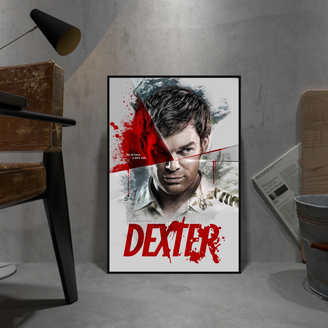 Dexter Poster, Dexter Morgan Wall Art, Wall Decor, Rolled Canvas Print ...