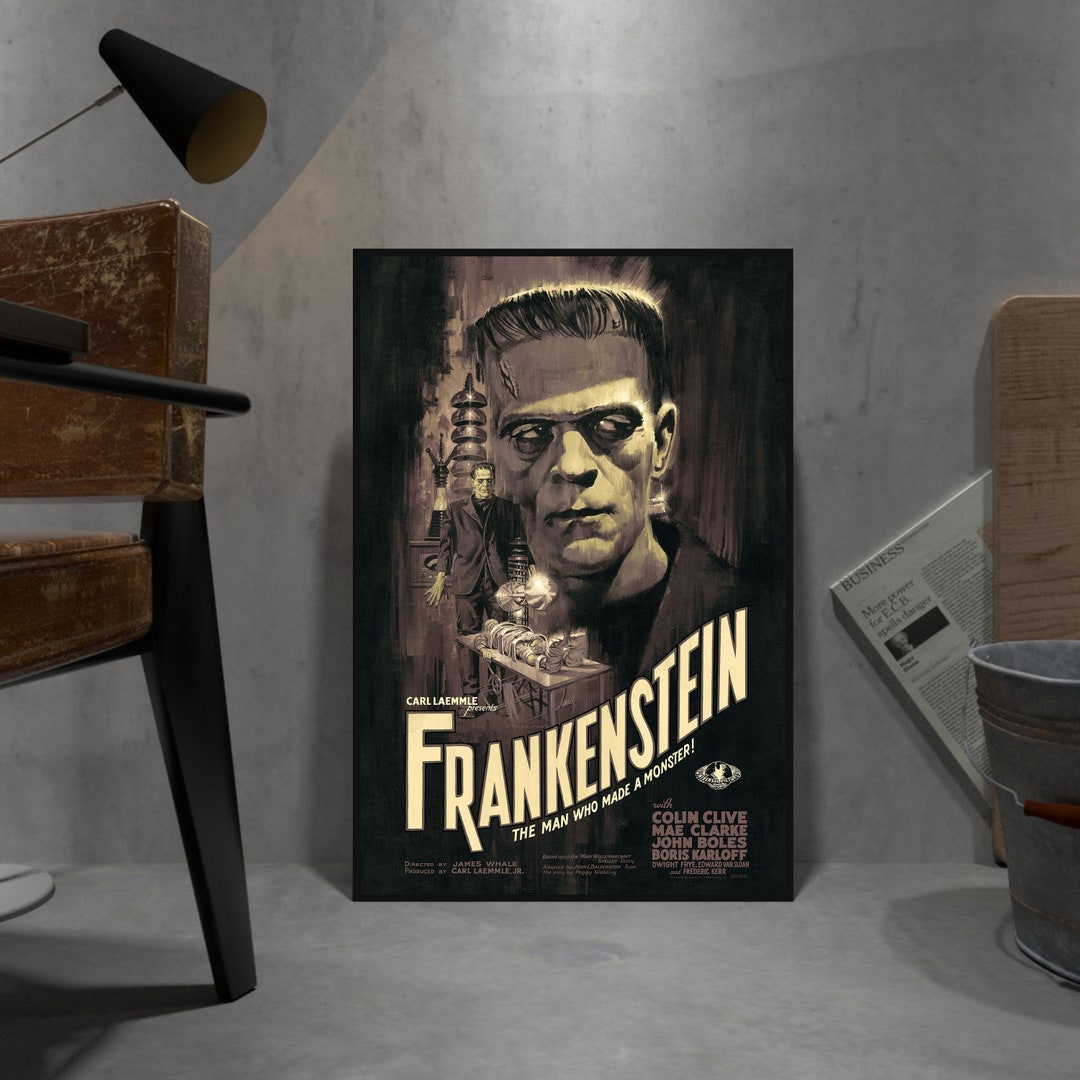 Frankenstein Poster Colin Clive Wall Art Wall Decor Rolled - Etsy