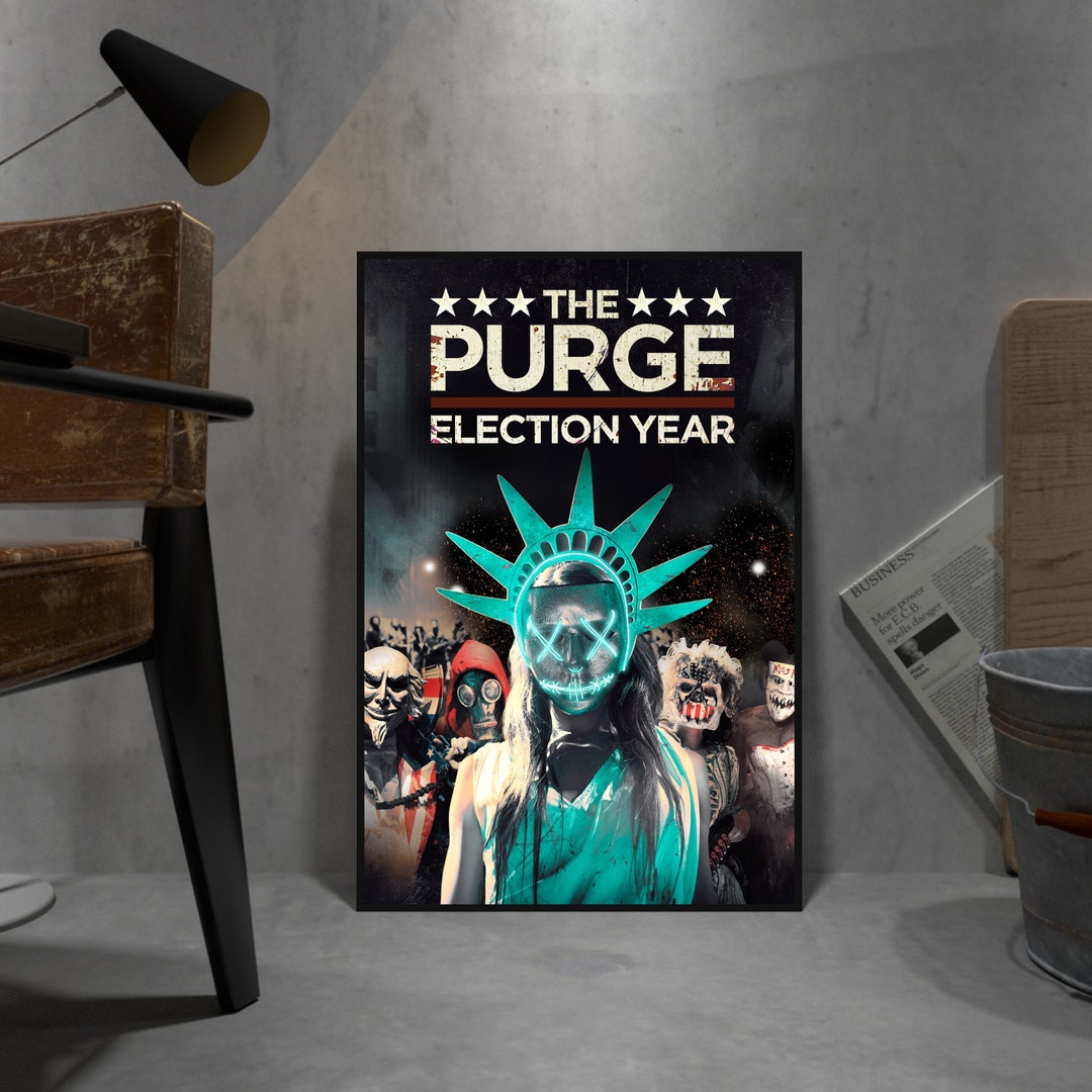 The Purge Poster, Anarchy Wall Art, Wall Decor, Rolled Canvas Print ...