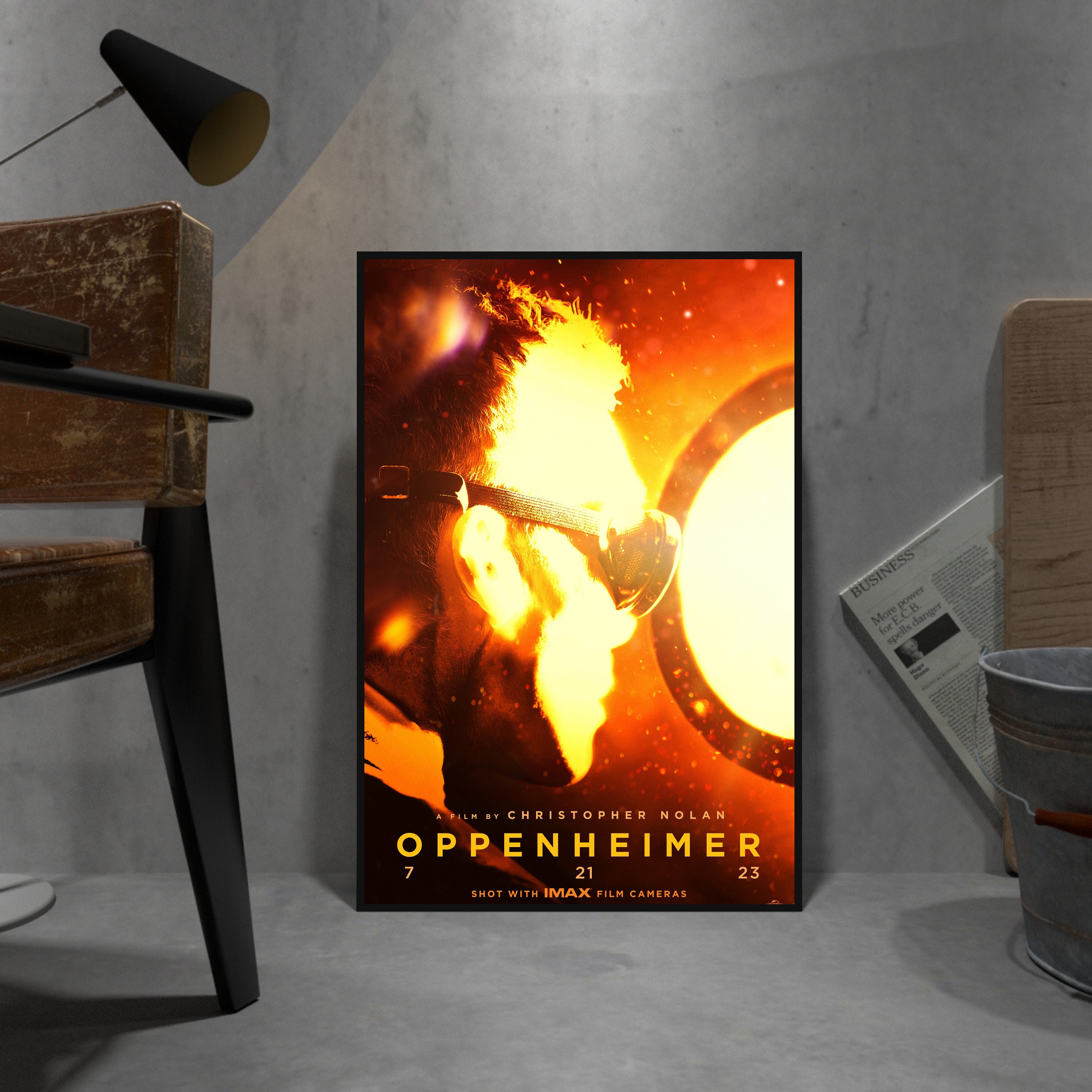 Oppenheimer Poster Cillian Murphy Wall Art Christopher Nolan - Etsy