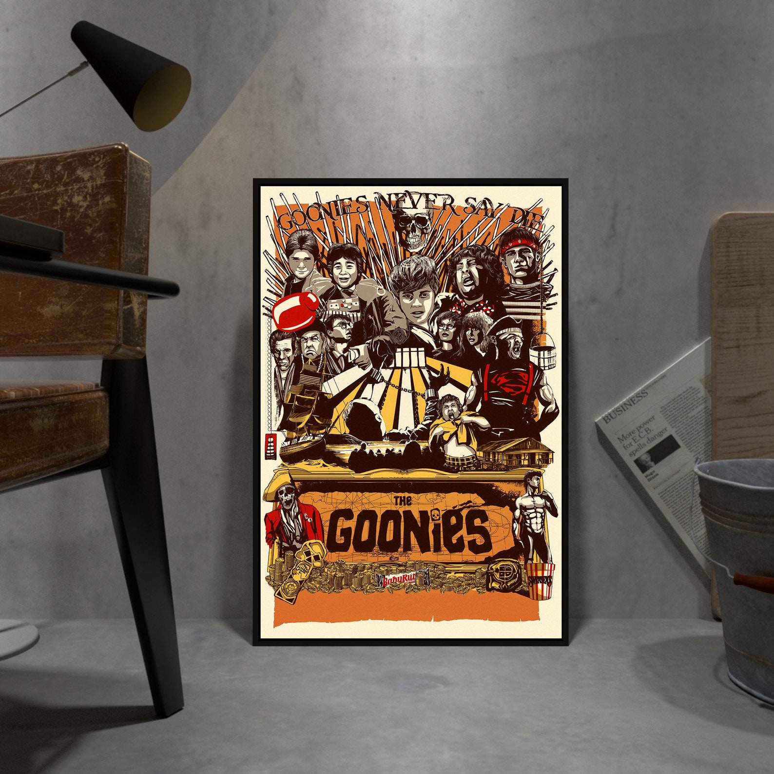 The Goonies Poster, Wall Art, Wall Decor, Rolled Canvas Print, Movie ...