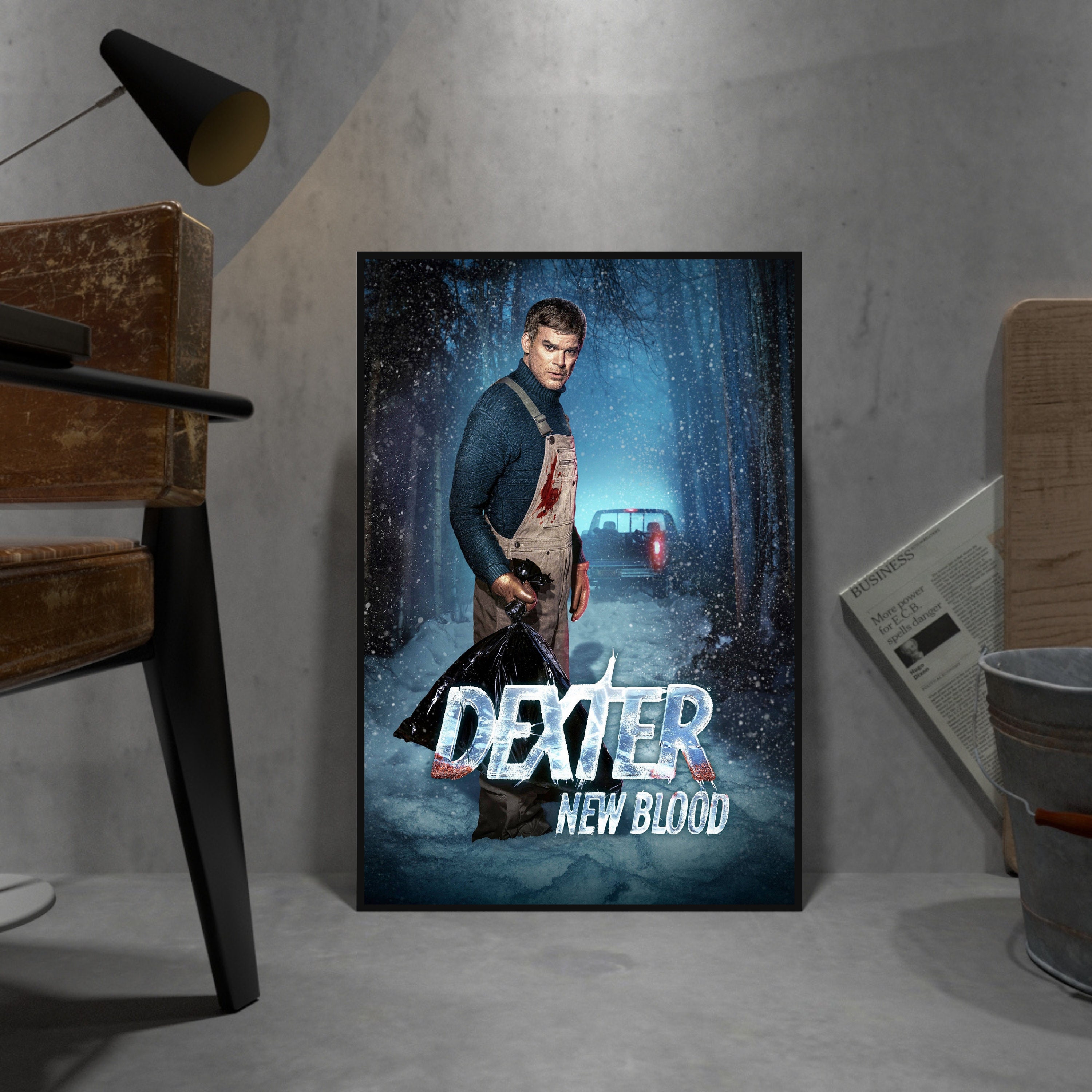 Dexter Poster, Dexter Morgan Wall Art, Wall Decor, Rolled Canvas Print ...