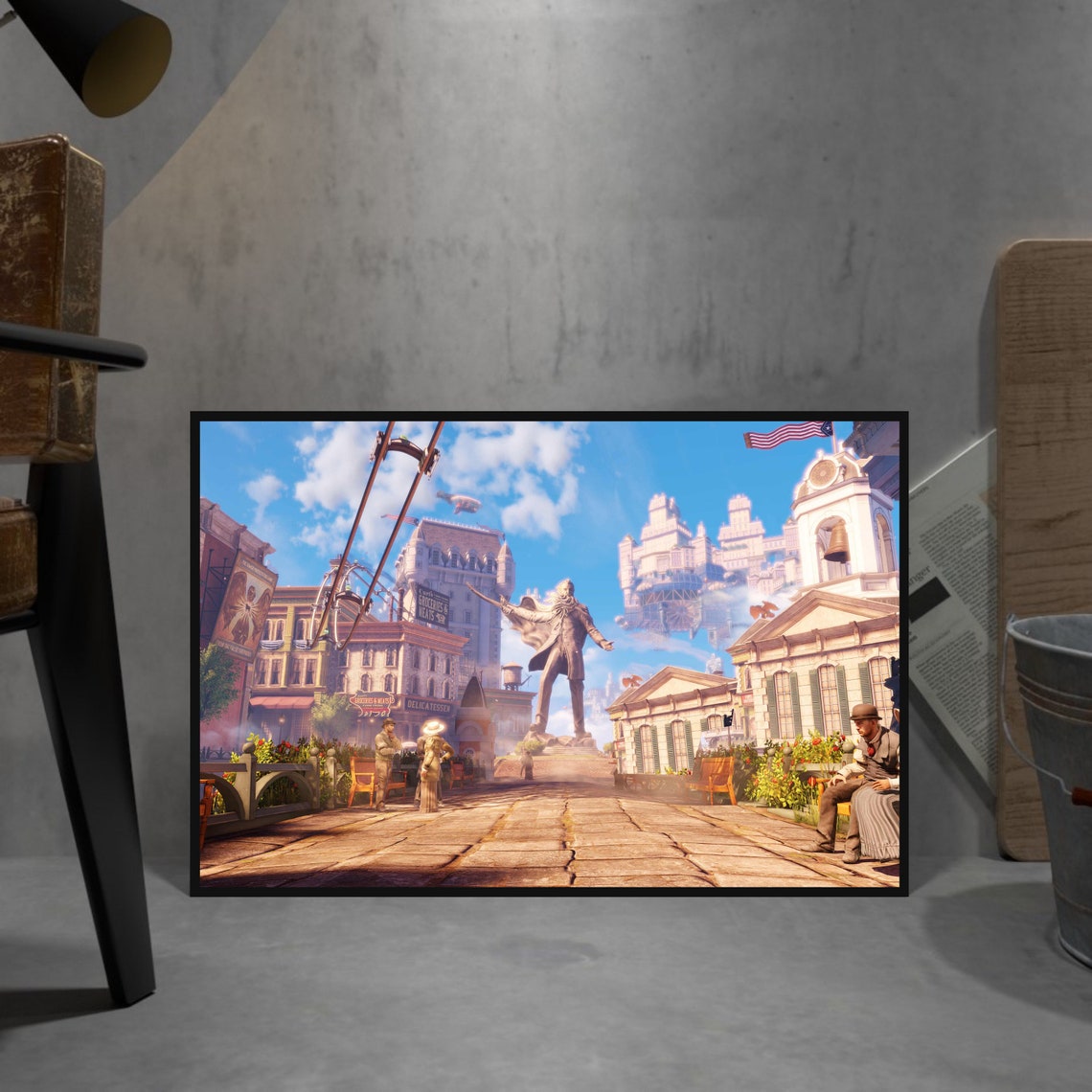 Bioshock Game Poster, Video Game Wall Art, Wall Decor, Rolled Canvas ...