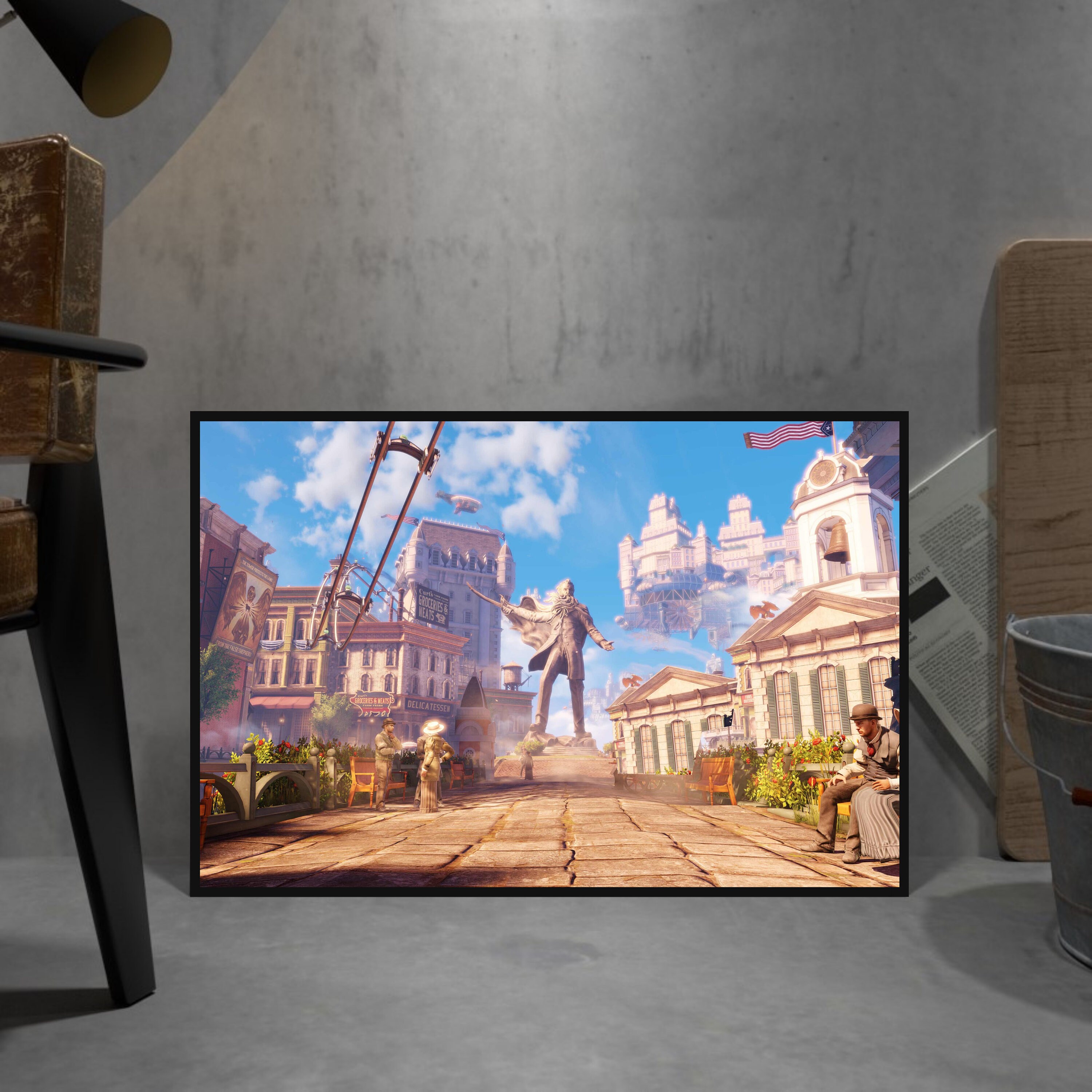 Bioshock Game Poster, Video Game Wall Art, Wall Decor, Rolled Canvas ...